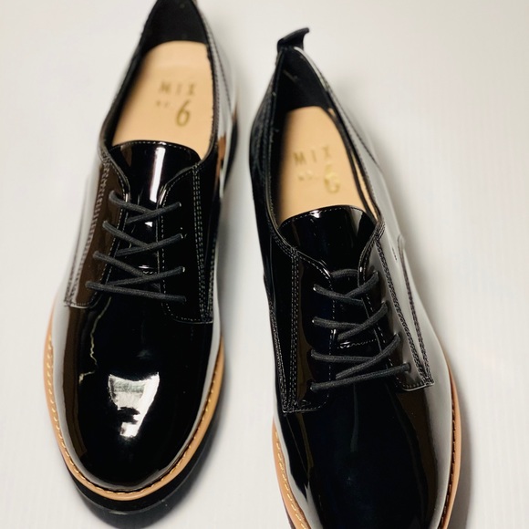 Mix No. 6 | Shoes | Mix No 6 Womens Shoes Wedge Oxford Black | Poshmark
